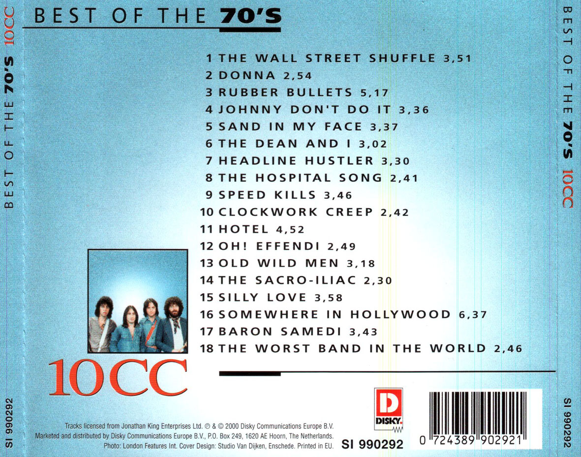 10cc Best Of The 70 S : Back | CD Covers | Cover Century | Over 1.000. ...